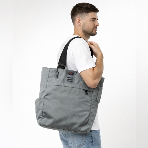Tumi | Bags | Tumi Ballistic Nylon Tote Laptop Work Travel Bag Gray ...
